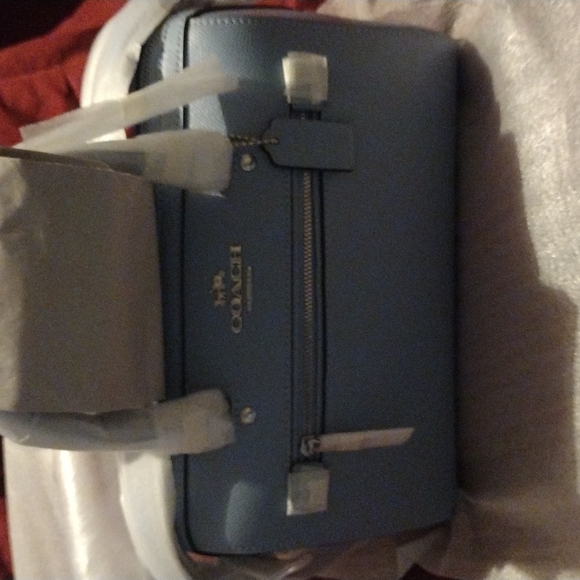 Coach | Bags | Marble Blue Coach Purse | Poshmark